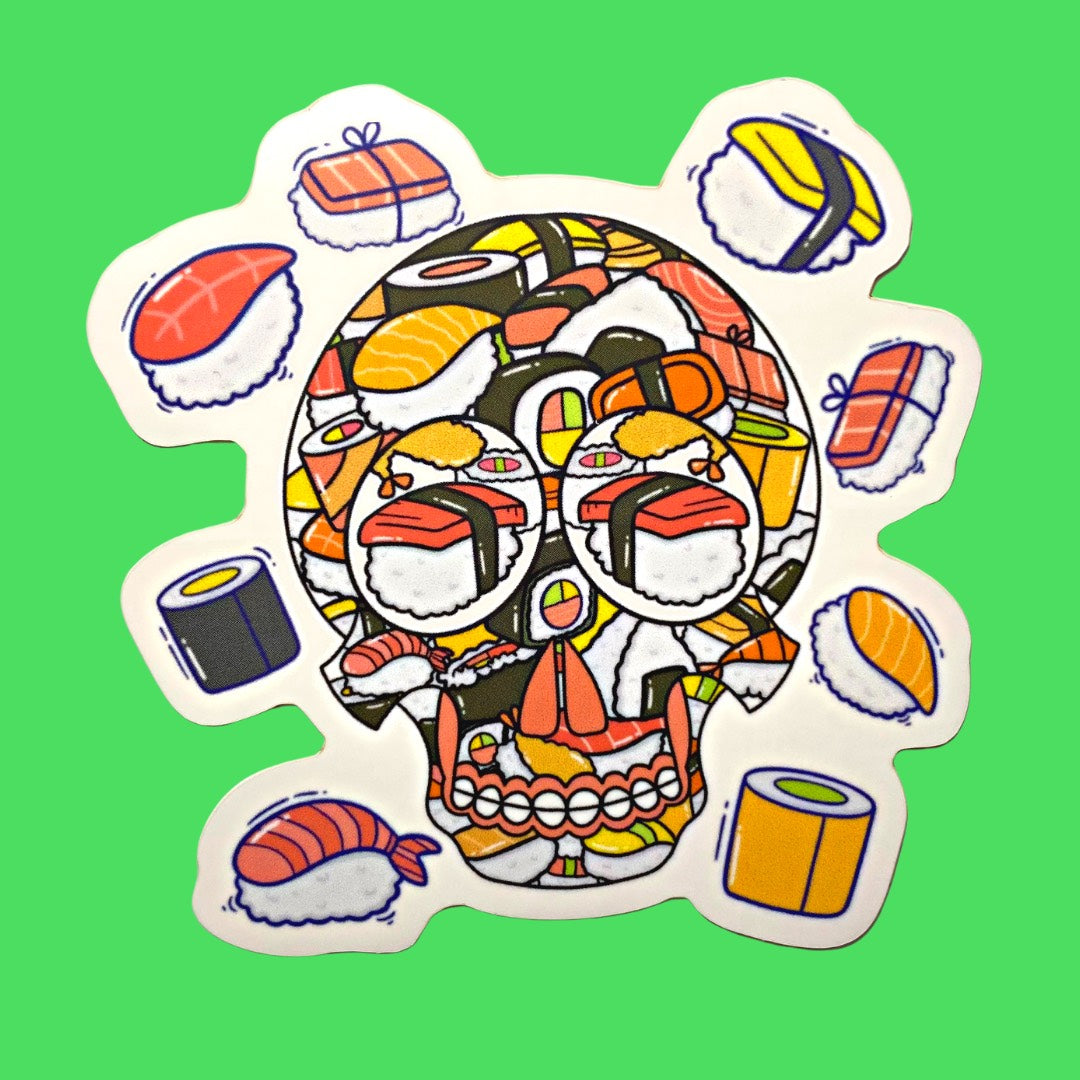 Sticker - Mmmmm Sushi – SkullCaps